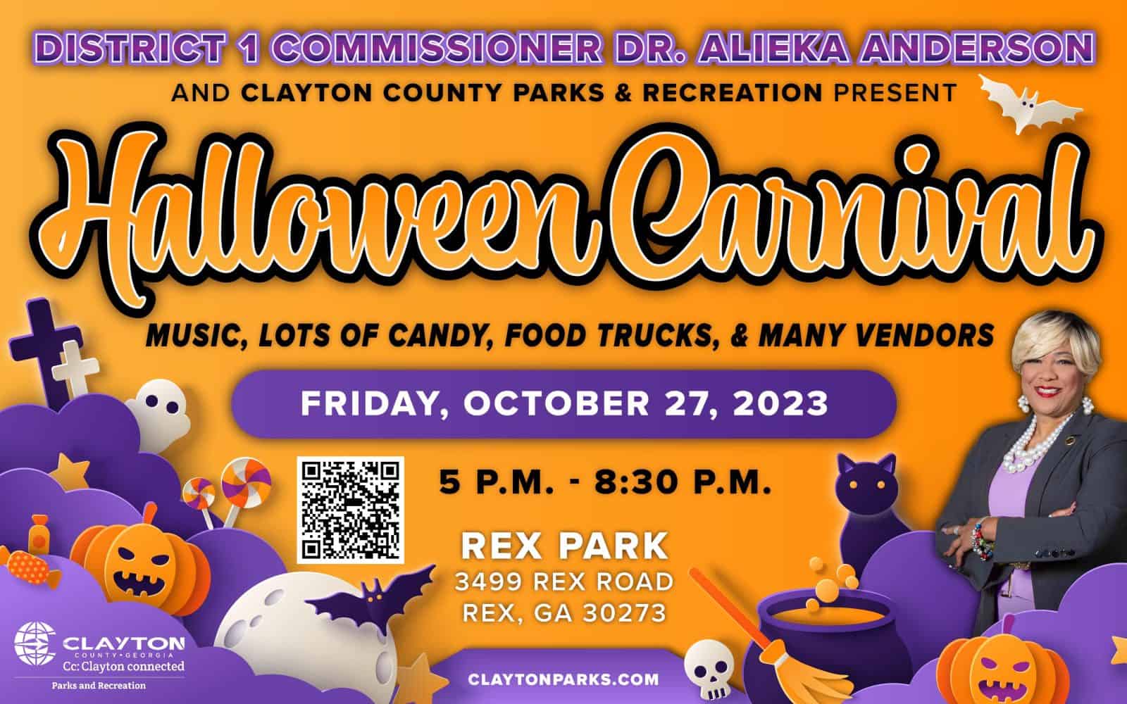 Halloween Carnival Friday, October 27, 2023 – Clayton County Parks